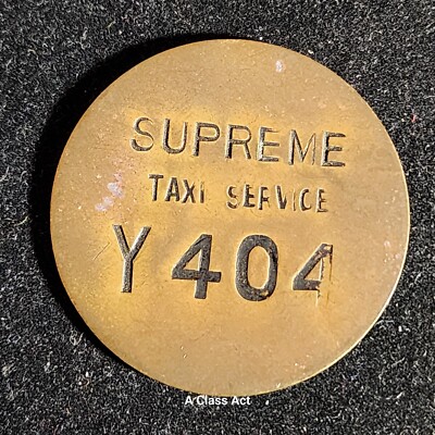 Supreme Taxi Service-South Weymouth, Massachusetts Transit Token MA 740 ...
