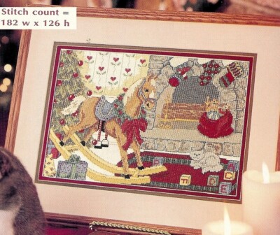ROCKING HORSE CHRISTMAS - CROSS STITCH PATTERN ONLY PY - UUU | eBay