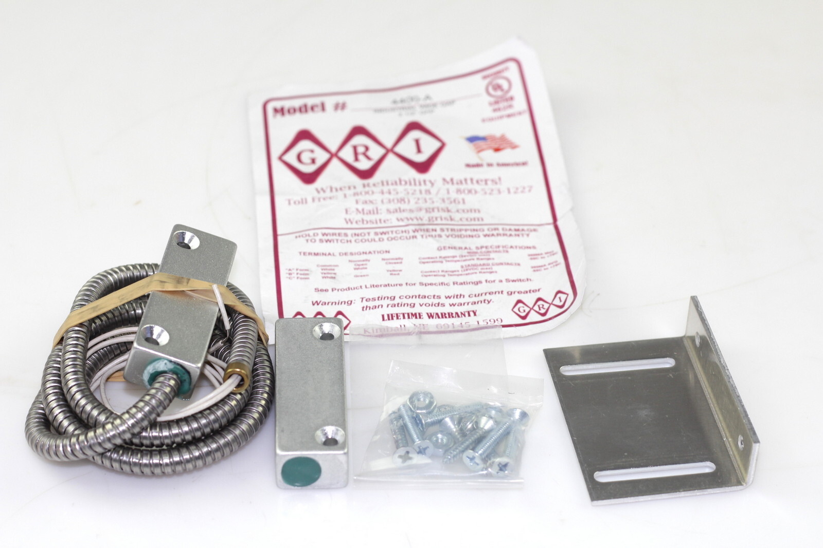 GRI 4400-A Industrial Door Surface Mount Alarm Switch Wide Gap 2 1/2 ...