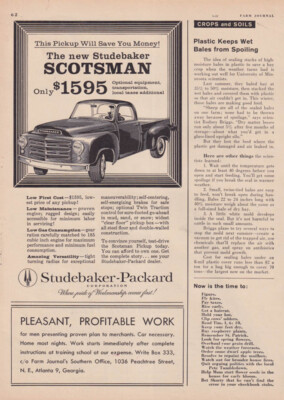 This Pickup Will Save You Money! Studebaker Scotsman Pickup ad 1958 | eBay