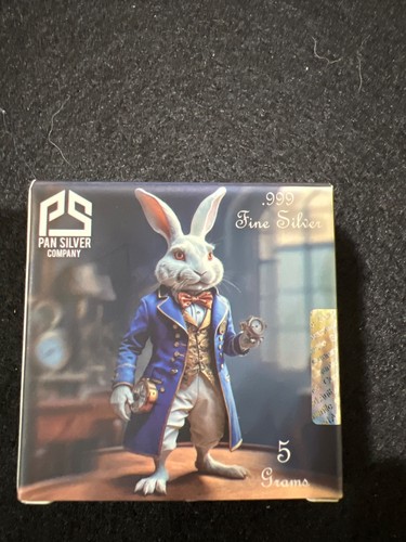 Pan Silver 5g .999 silver art bar White Rabbit (2757/3000) | eBay
