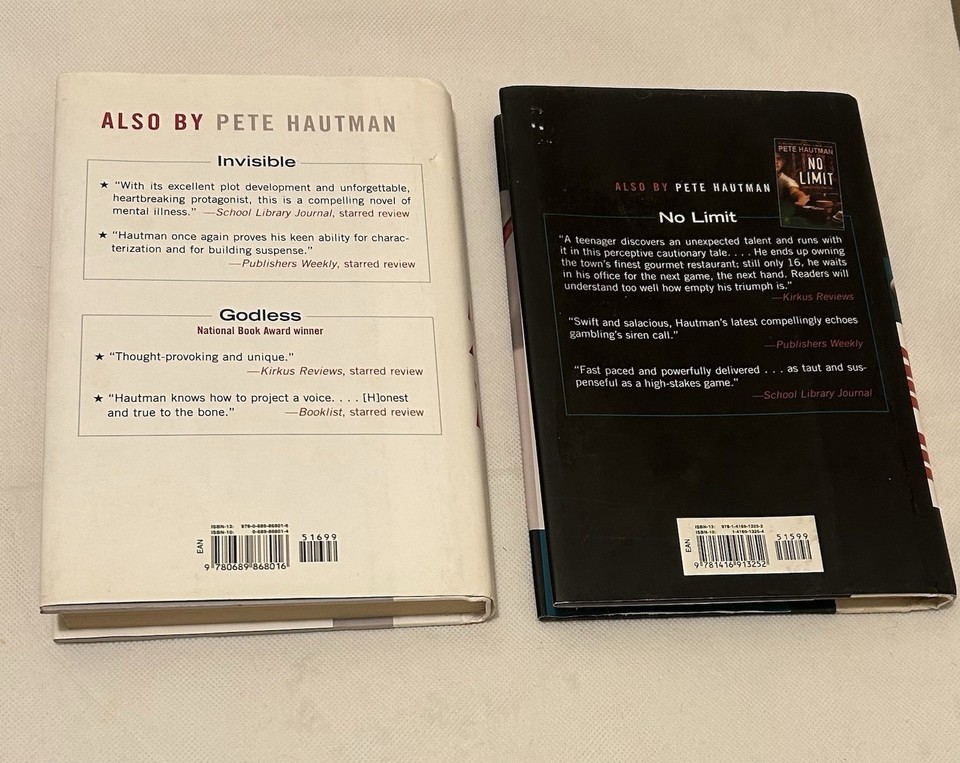 Pete Hautman Rash & All In Books Lot Of 2 Bundle Hardcover Simon ...