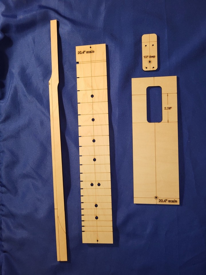 Custom 3 String Kids Guitar Template Set Mini Strat | eBay