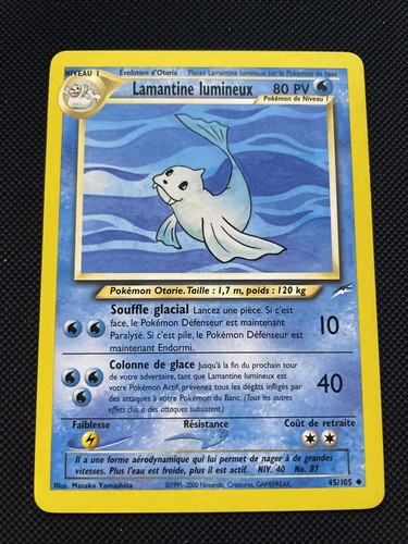 LAMANTINE LUMINEUX UNCO - POKEMON 45/105 NEO DESTINY EDITION 2 PROCHE ...