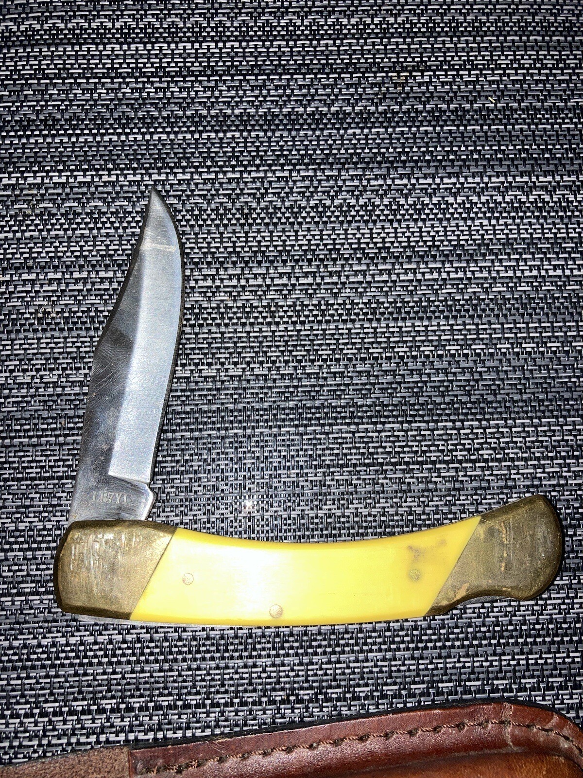 Schrade Uncle Henry Crenshaw Folding Lock blade Knife & Sheath Plain ...