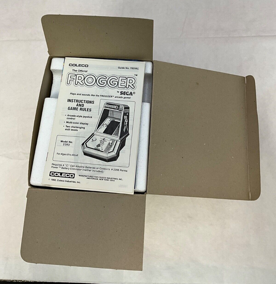 FROGGER COLECO MIDWAY VINTAGE HANDHELD TABLETOP ARCADE GAME, 1982, VERY ...