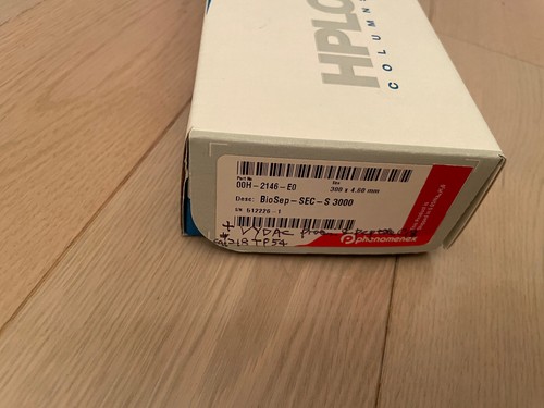 used Phenomenex BioSep 5 µm SEC-s3000 290Å 00H-2146-E0 300x4.6 mm HPLC ...