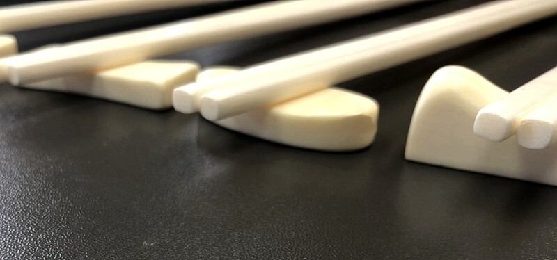 One Pair Natural Buffalo Skeleton Chopsticks W+ Rest | eBay