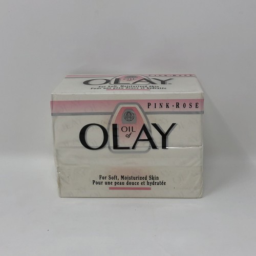 Oil Of Olay Bath Bar Soap 2 Pk Vintage Pink Rose 90's Moisturizer 9.5 ...