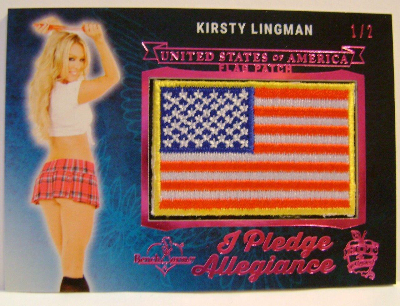 KIRSTY LINGMAN #1/2 I PLEDGE ALLEGIANCE FLAG PATCH HOT FOR TEACHER ...