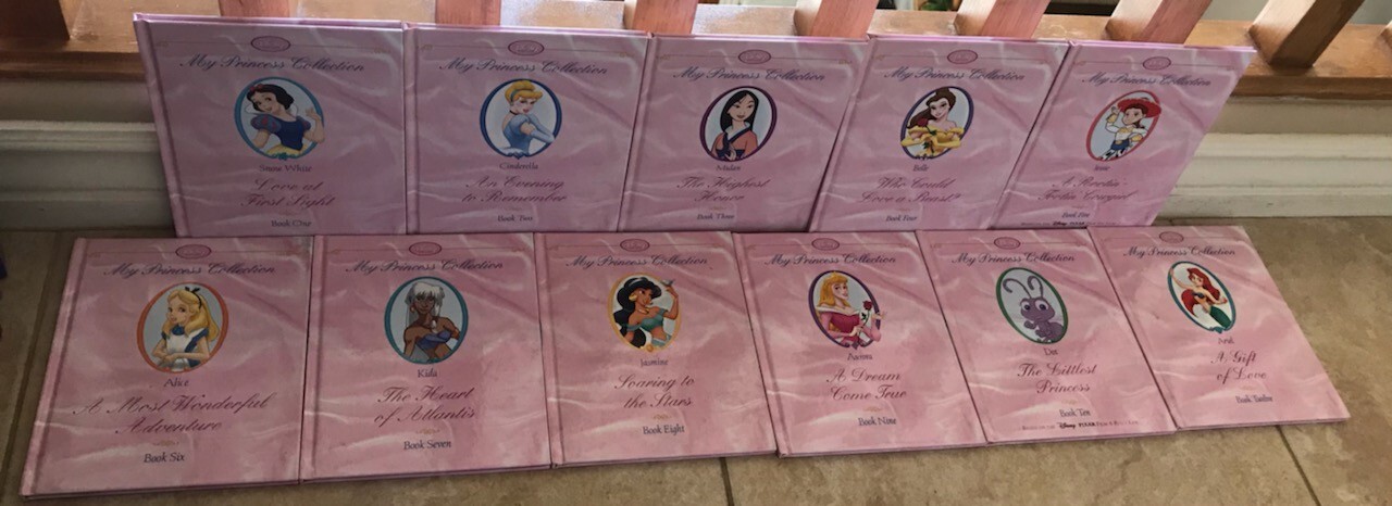 My Disney Princess Collection Books Set Lot of 11 Pink Hardcover ...