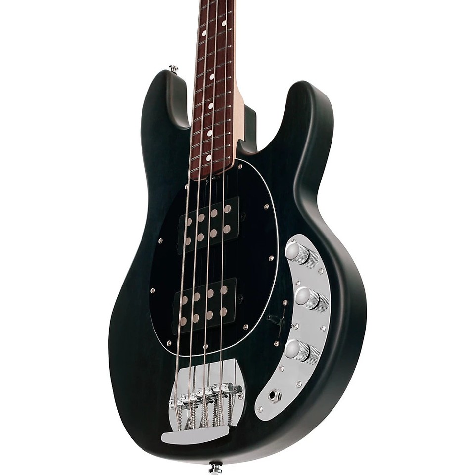 Sterling SUB StingRay RAY4 HH Bass Guitar Trans Black Satin ...