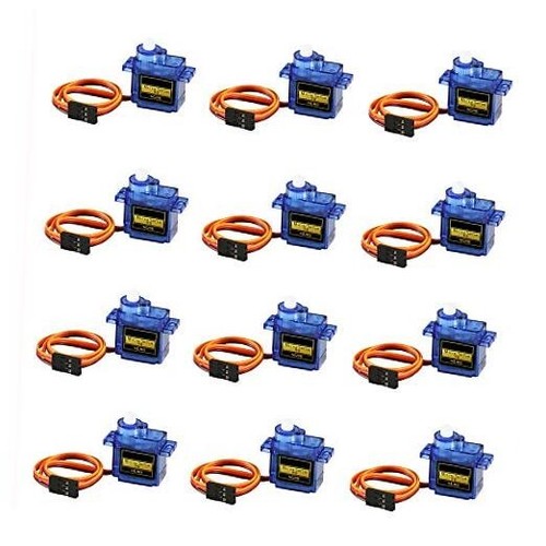 12PCS SG90 Micro Servo Motor, Mini Servo SG90 9g Servo Kit for RC SG90 ...