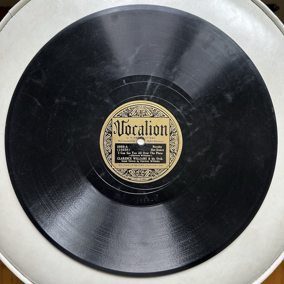 Clarence Williams & his Orch. Vocalion 2958 JAZZ RARE Label 10" 78 RPM ...