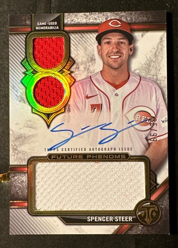 2024 Topps Triple Threads SPENCER STEER Future Phenoms Auto Relics #/99 ...