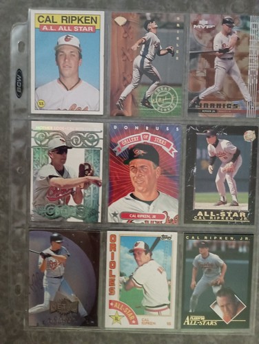 Cal Ripken Jr. HOF NICE 9 CARD RARE LOT Baltimore Orioles Inserts ...