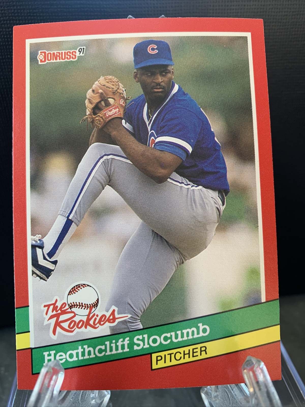 Heathcliff Slocumb 1991 Donruss The Rookies #25 RC Chicago Cubs | eBay