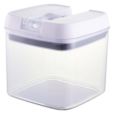 Avanti 1L Flip Top Plastic Storage Container w/ Lid Kitchen Stackable ...