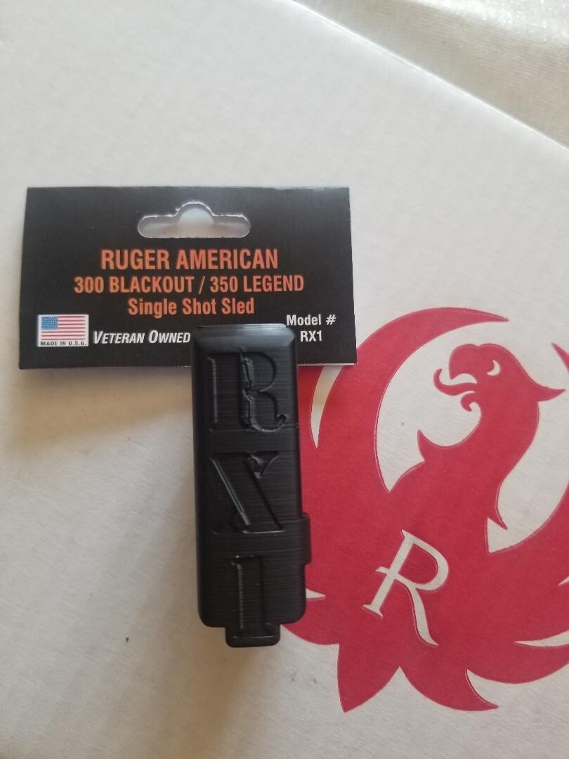 RUGER AMERICAN SINGLE SHOT SLED 300 BLACKOUT/350 LEGEND | eBay