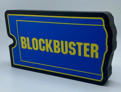 Blockbuster Video LED Light Box USB Powered Sign Extra Large XL 9” Wide ...