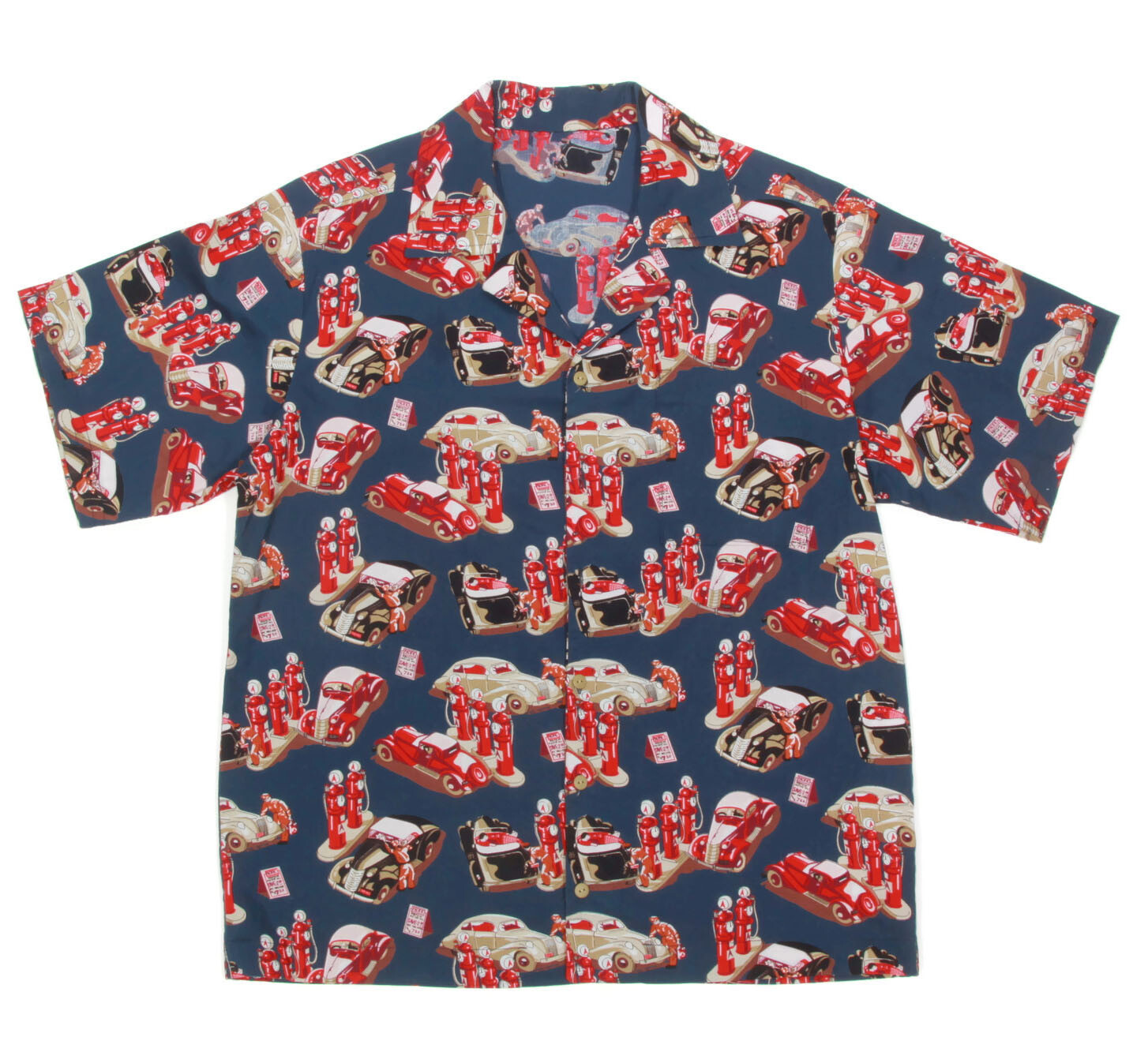 Retro Rockabilly Gas Station Auto Repair 1950's Car Hop Mens Shirt sz ...