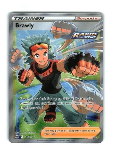 Brawly 188/198 - Chiling Reign - Full Art Holo Pokemon Card - NM | eBay
