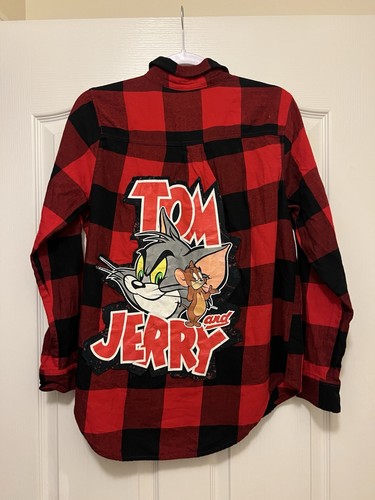 Vintage Tom And Jerry T-Shirt Flannel, Vintage T Graphics Arts Recycled ...