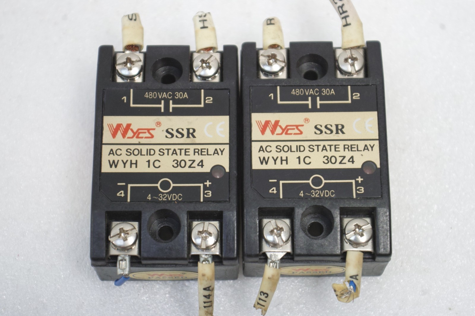 WYES SSR AC SOLID STATE RELAY WYH 1C 30Z4 LOT OF 2 FREE SHIP | eBay