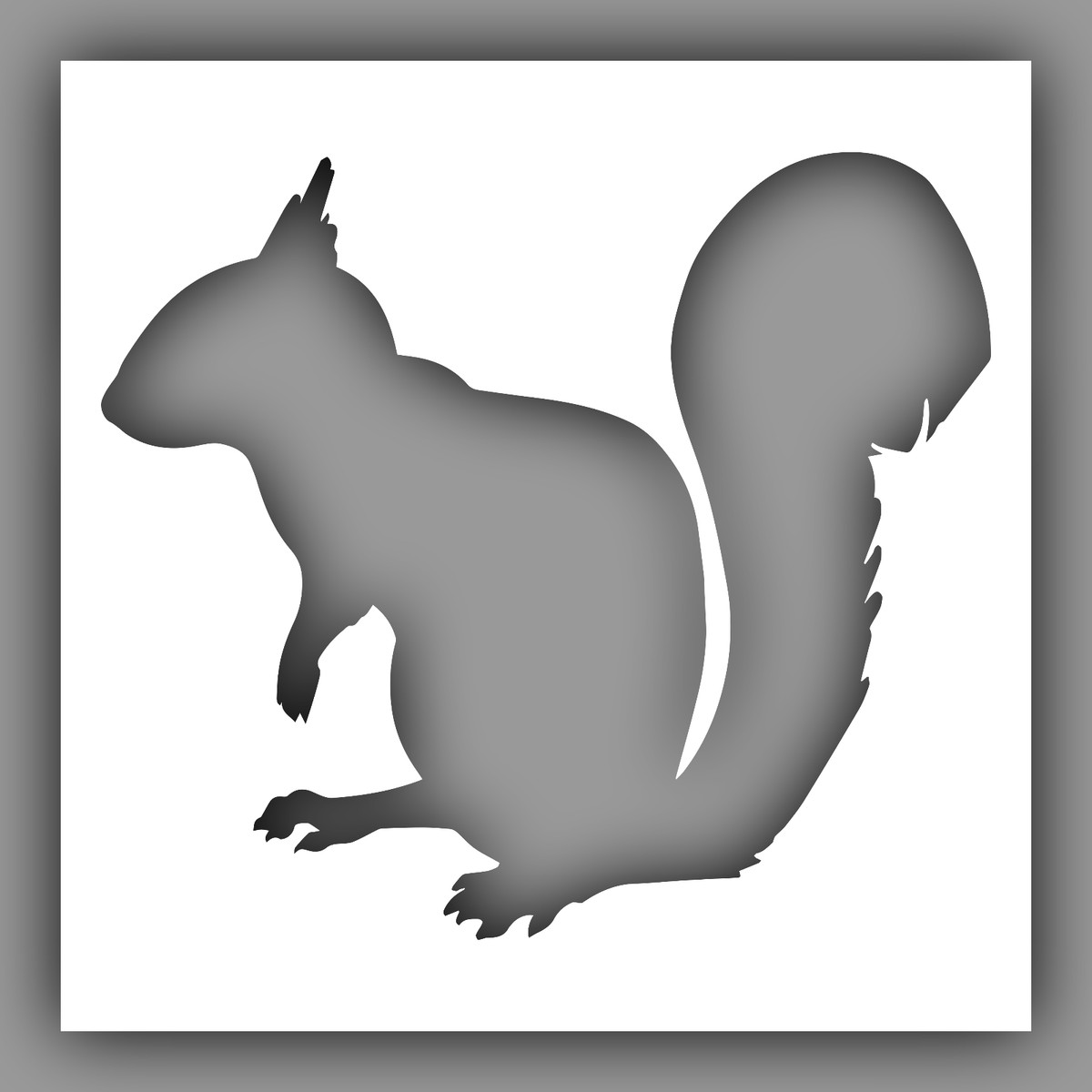 Squirrel Stencil