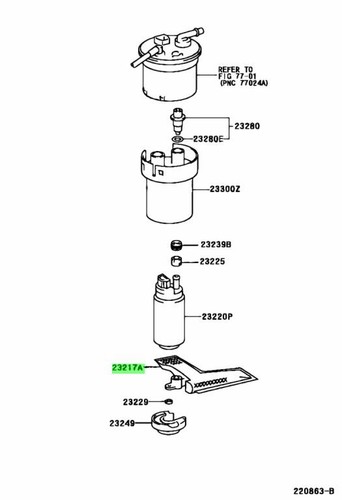 Toyota Genuine Filter, Fuel Pump 23217 - 23010 | eBay