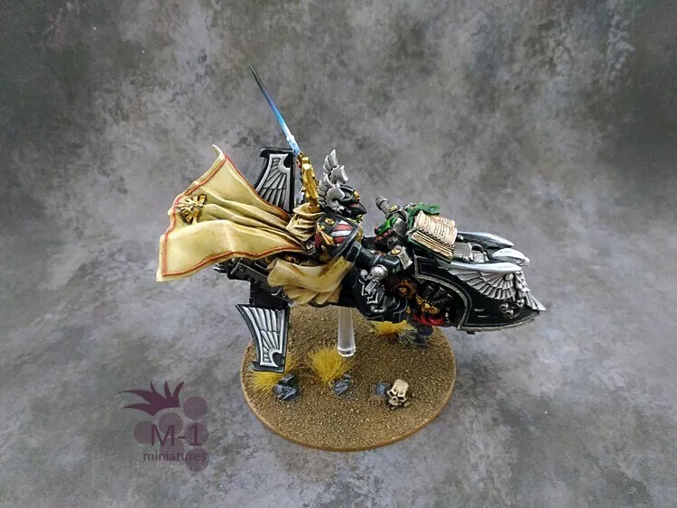 Warhammer 40k Primaris Space Marines Dark Angels Sammael M1 painted | eBay