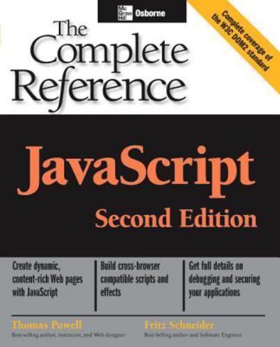 Osborne Complete Reference Ser.: JavaScript: the Complete Reference, 2nd Edition by Fritz ...