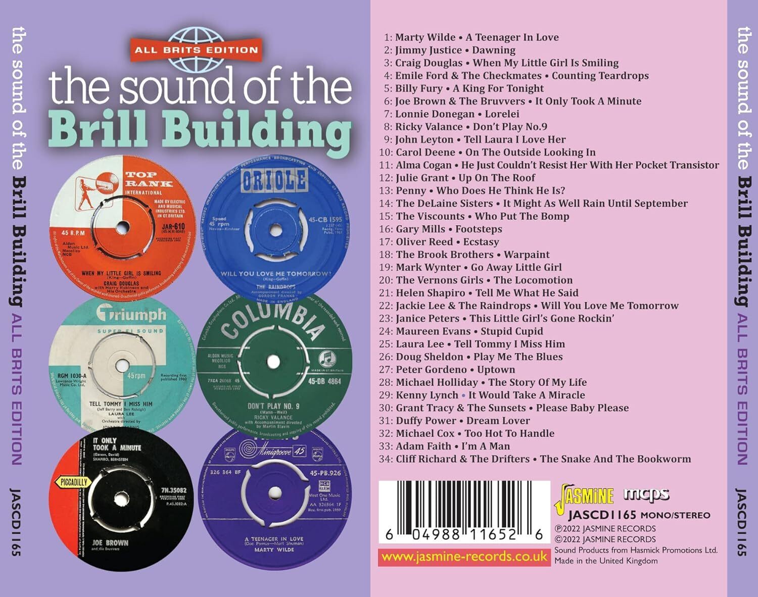 Sound of the Brill Building: All Brits Edition by Various Artists (CD ...