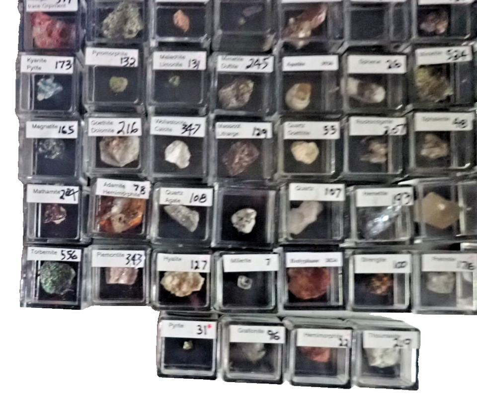 Micromount Mineral Specimens - Lot #A2 - Collection with Locations | eBay