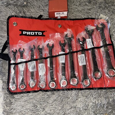 NEW Proto JSCRM-10S 10 Piece Ratcheting Spline mm Wrench Set | eBay