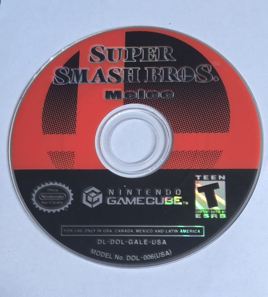 Super Smash Bros Melee ( GameCube, 2001) - Disc Only - Tested Works ...