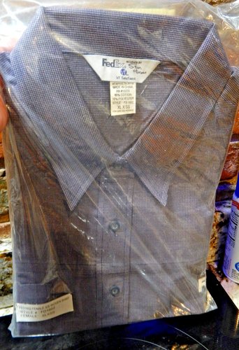 Stan Herman FedEx Collared Short Sleeve Button Down Work Shirts Size XL ...