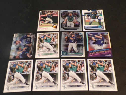 2022 Topps-Bowman-Chrome+ lot of 11 CAL RALEIGH RCs Rookie! MARINERS ...