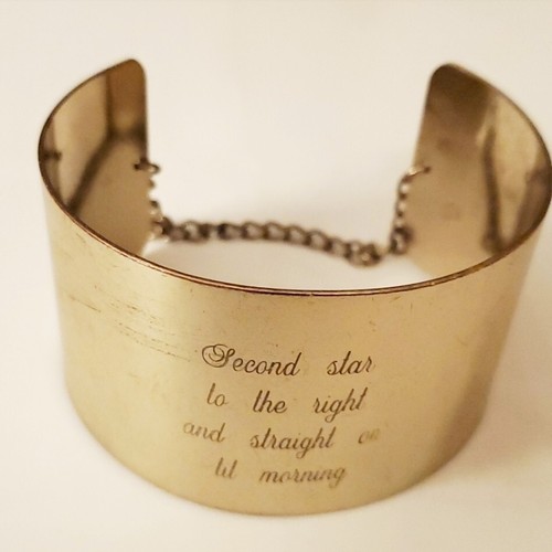 Gold Tone Peter Pan Cuff Bracelet | eBay