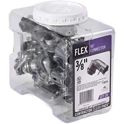 Halex, 3/8 in. Flexible Metal Conduit (FMC) 90 Degree Connectors ...