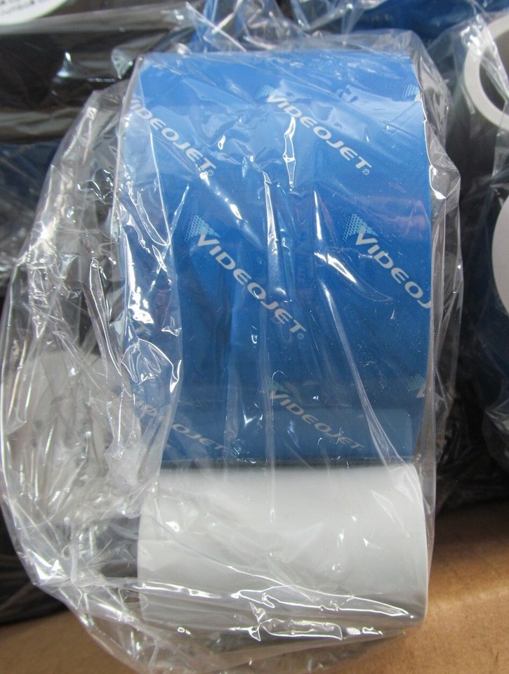 10-ROLLS GENUINE VIDEOJET 15-S55KQ10 BLACK THERMAL TRANSFER RIBBON 50mm ...