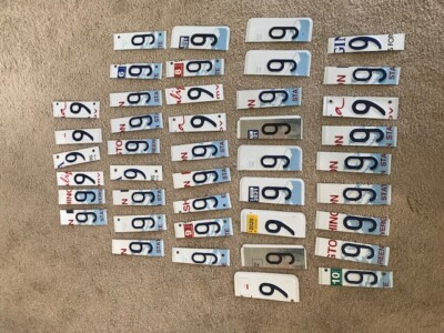License Plate Number '9' - Projects, Signs, and Arts and Craft | eBay