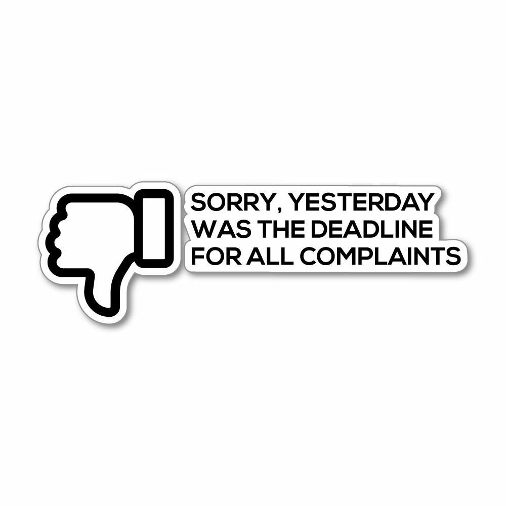 Sorry Sticker Decal Motivational Great Happy Cheerful Inspirational | eBay