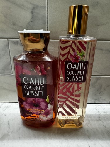 Bath & Body Works Oahu Coconut Sunset Shower Gel & Fragrance Mist | eBay