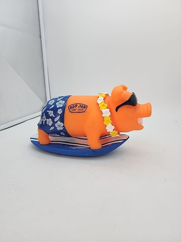 Ron Jon Surf Shop AniMold Surfing Pig Grunting Oink 10 inch Pig on a ...