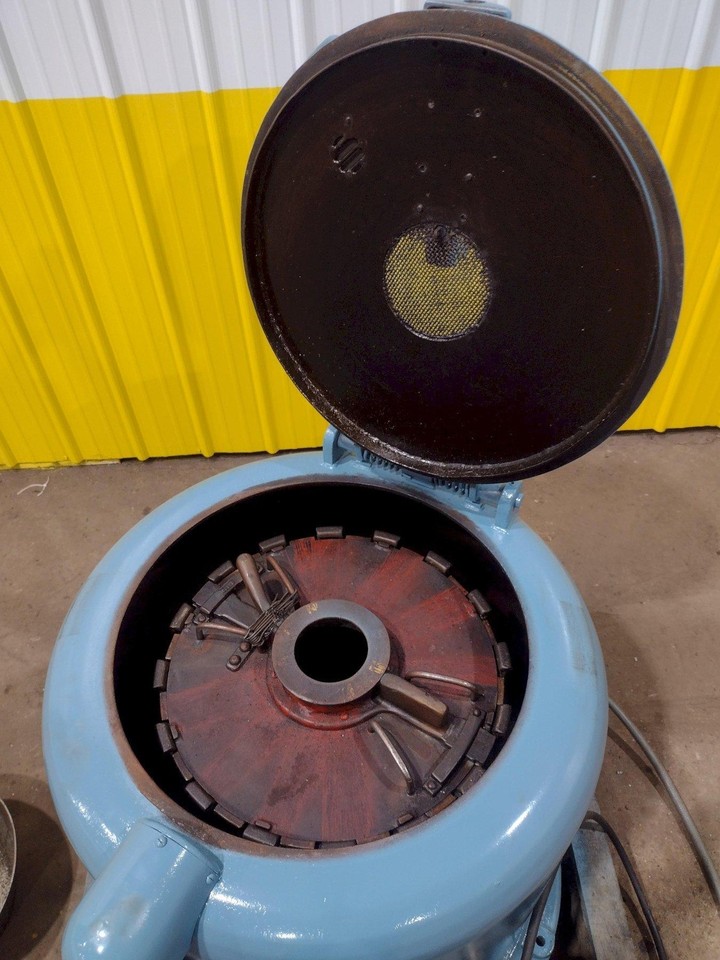 100 LB X 18" X 8" BARRETT MODEL #152 EXTRACTOR CENTRIFUGE CHIP SPINNER ...
