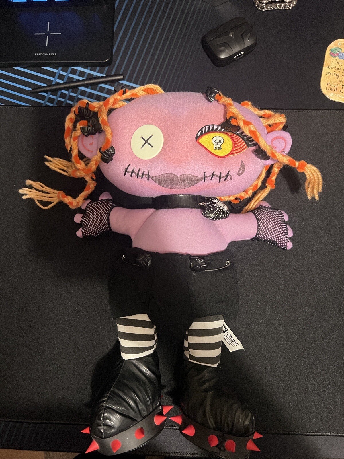 Kinder Goths Arania 15” Plush Goth Doll Without Tag Bleeding Edge Rare ...