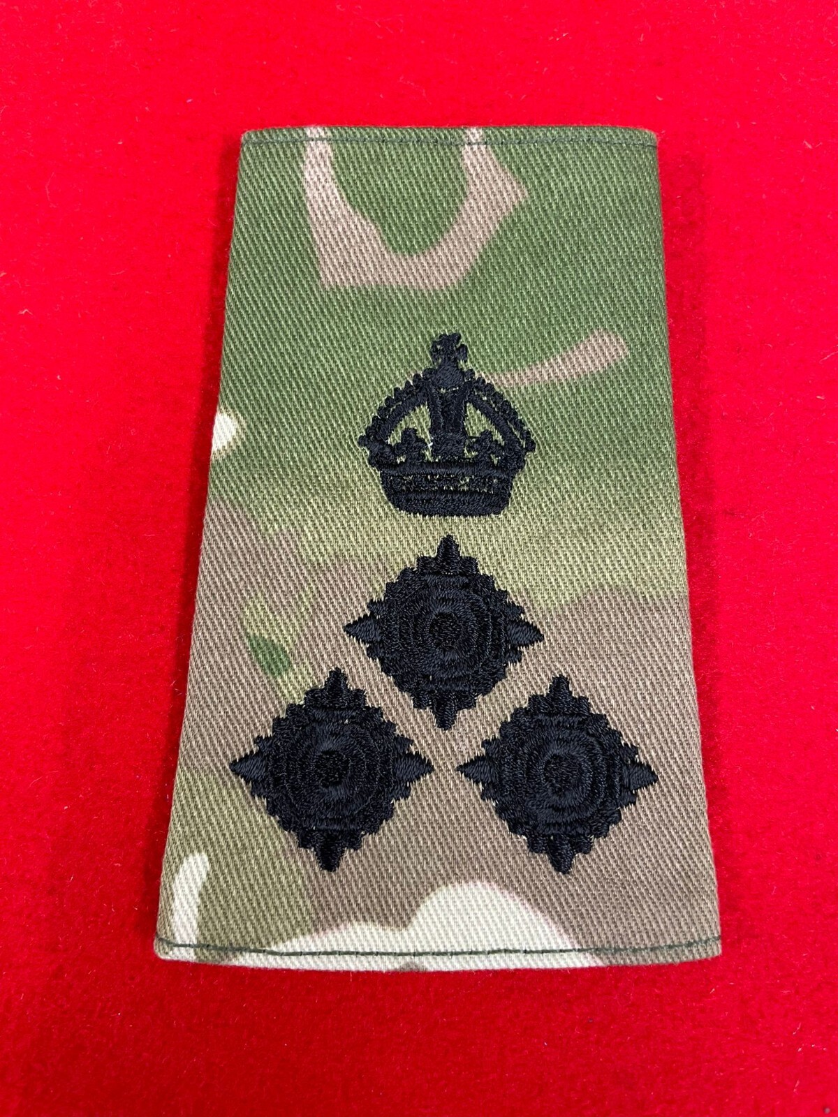 Pair of Quality New Style Kings Crown Officers Olive or MTP Combat Rank ...
