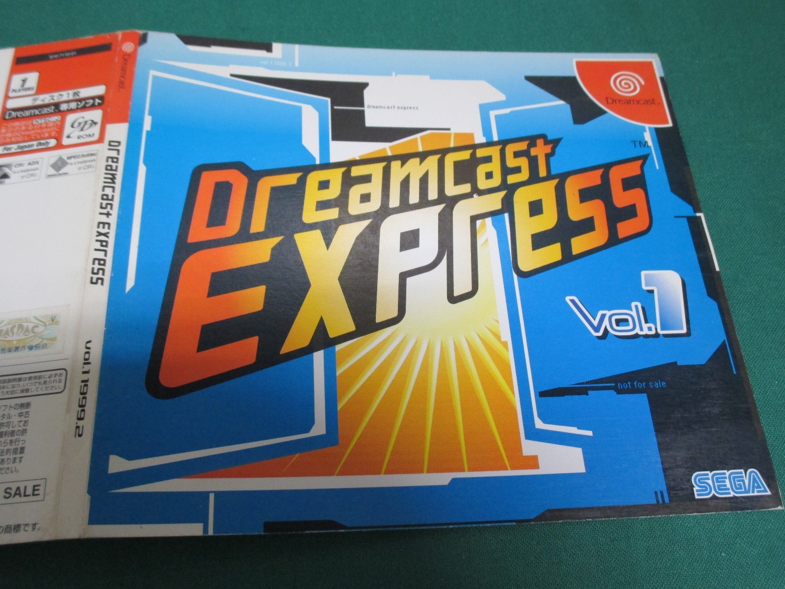 SEGA Dreamcast -- Dreamcast Express Vol.1 1999 -- DC. JAPAN. GAME. Work ...