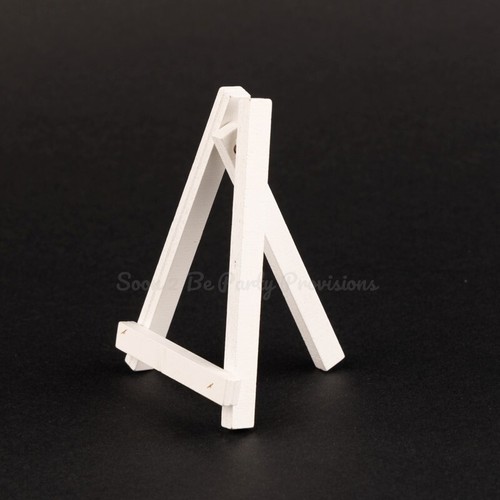 Mini White Wooden Easels 7cm Pack 6 | eBay Australia